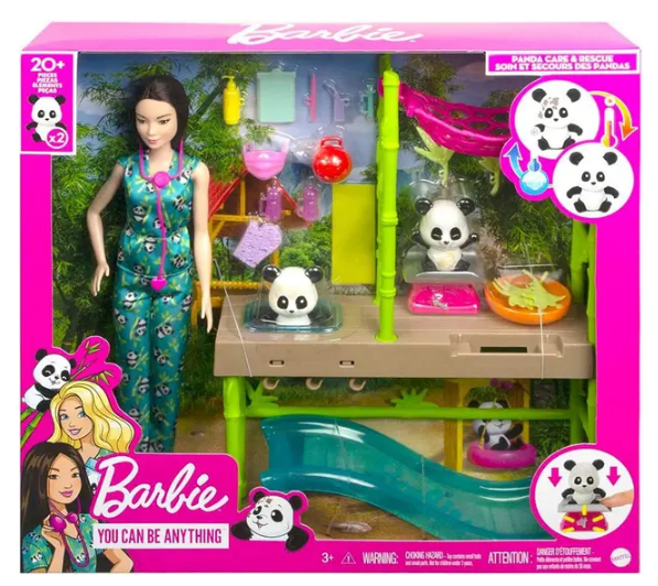 Comprar Barbie Cuidados e Resgate De Pandas Mattel - TONI TOYS - Onde ...