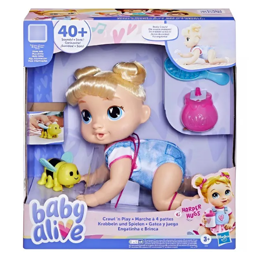 Comprar Boneca Baby Alive Engatinha Brinca Loira Hasbro - TONI TOYS ...