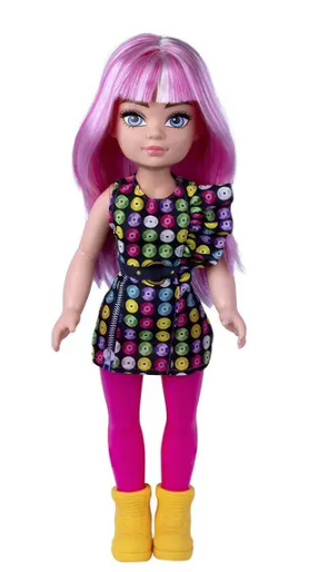 Comprar Boneca Charmosa Fashion Cabelo Rosa Cotiplas - a partir de R$75 ...