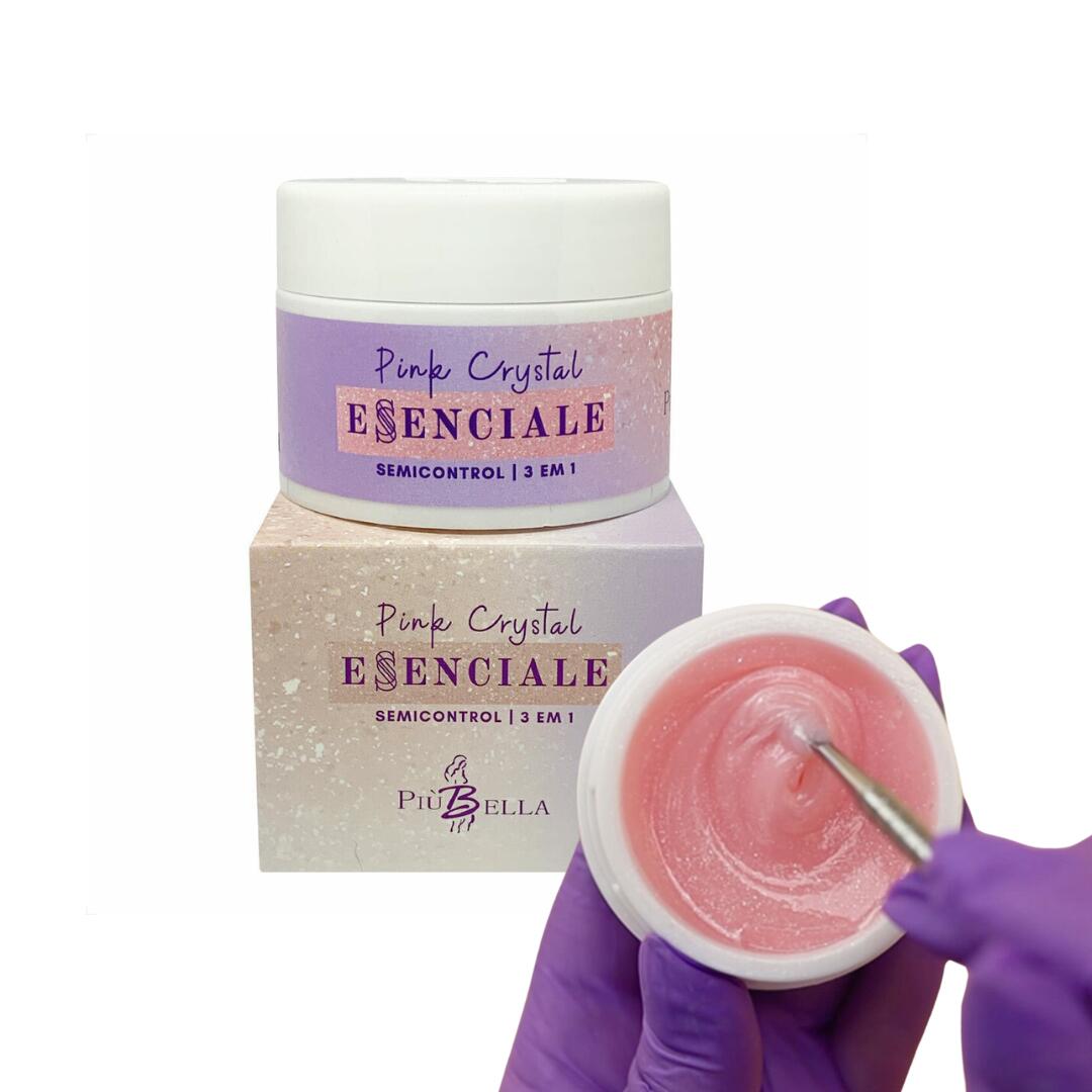 Comprar Piu Bella Gel Essenciale Pink Crystal 24g - R$49,90 - StarNails ...
