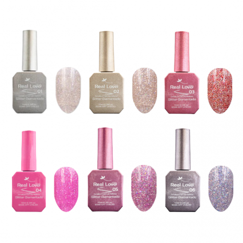 Comprar Real Love Esmalte em Gel Glitter Diamantado 10ml - StarNails ...