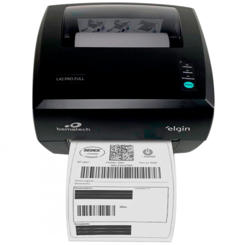 Comprar Impressora de Etiquetas ELGIN L42 PRO FULL USB Serial Preto - a ...