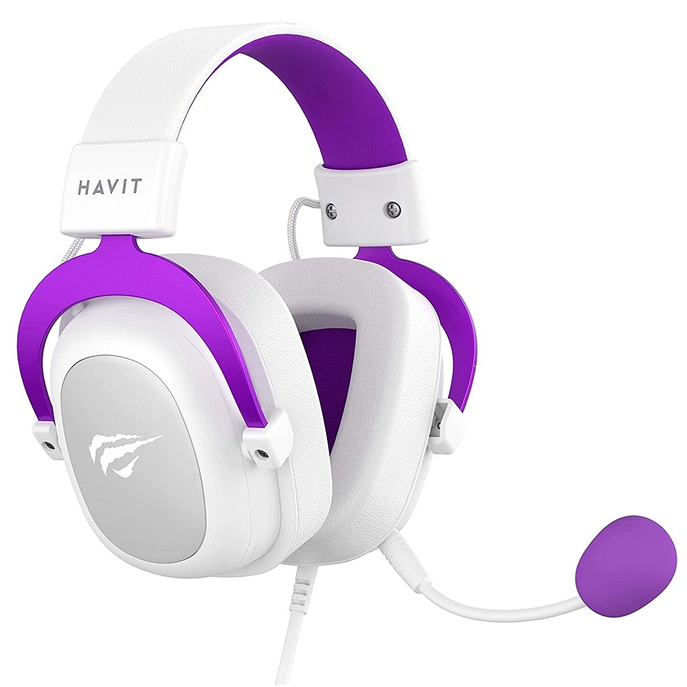 Comprar Headset Gamer Havit Drivers 53mm HV-H2002D Roxo e Branco - a ...