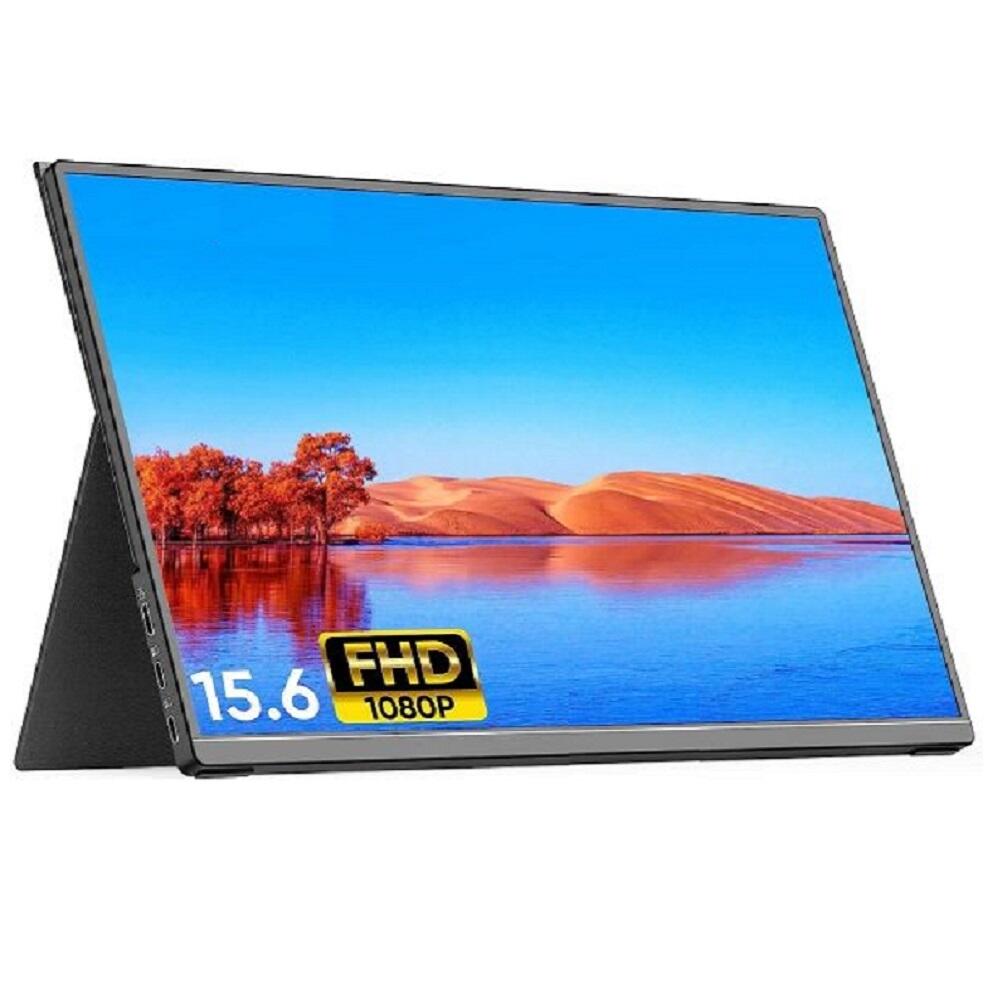 Monitor Portátil LOG 156H1 15,6" Full HD IPS, HDMI/USB-C, Alto-falantes