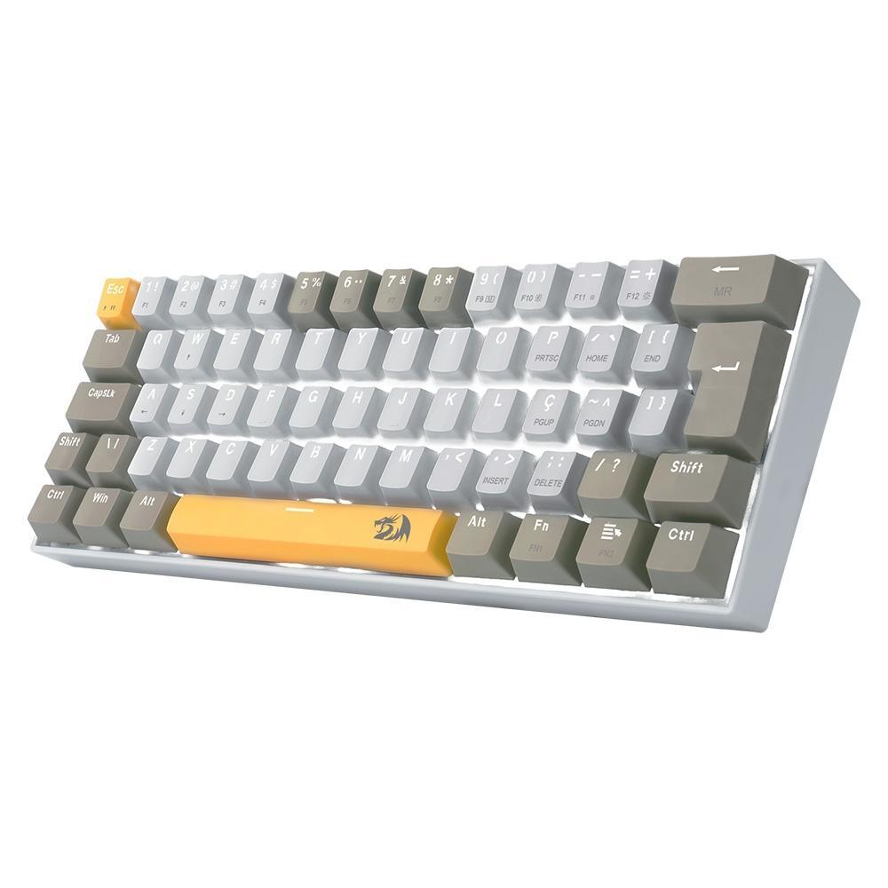 Teclado Mecânico Redragon Lakshmi 60% Branco Switch Brown - a partir de ...