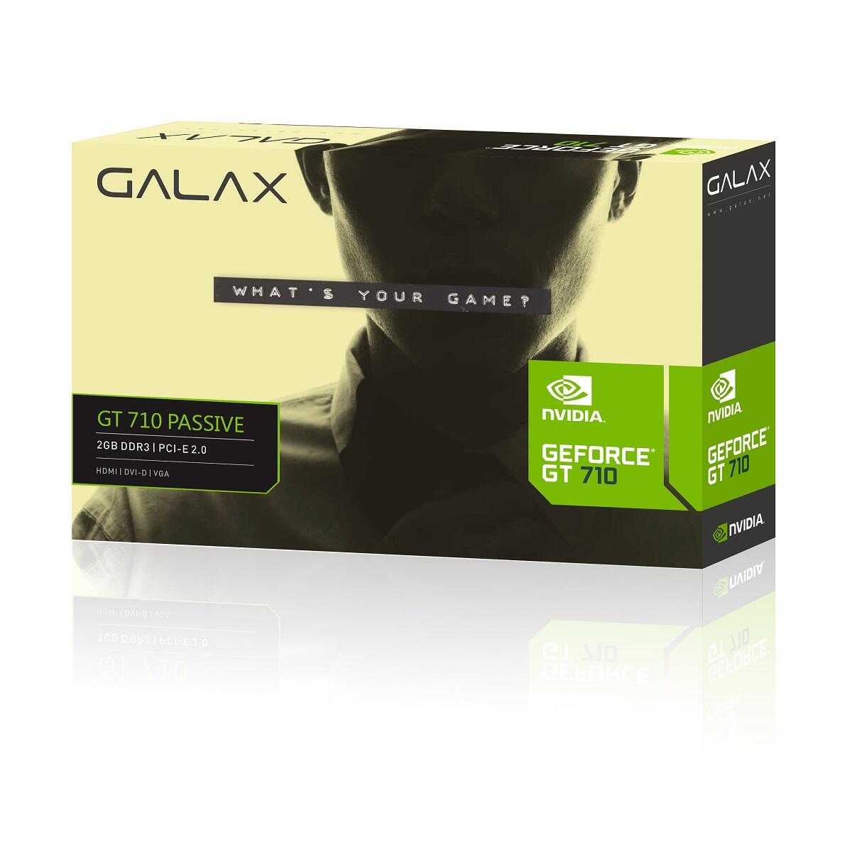Placa de Vídeo Galax NVIDIA GeForce GT 710 2GB DDR3