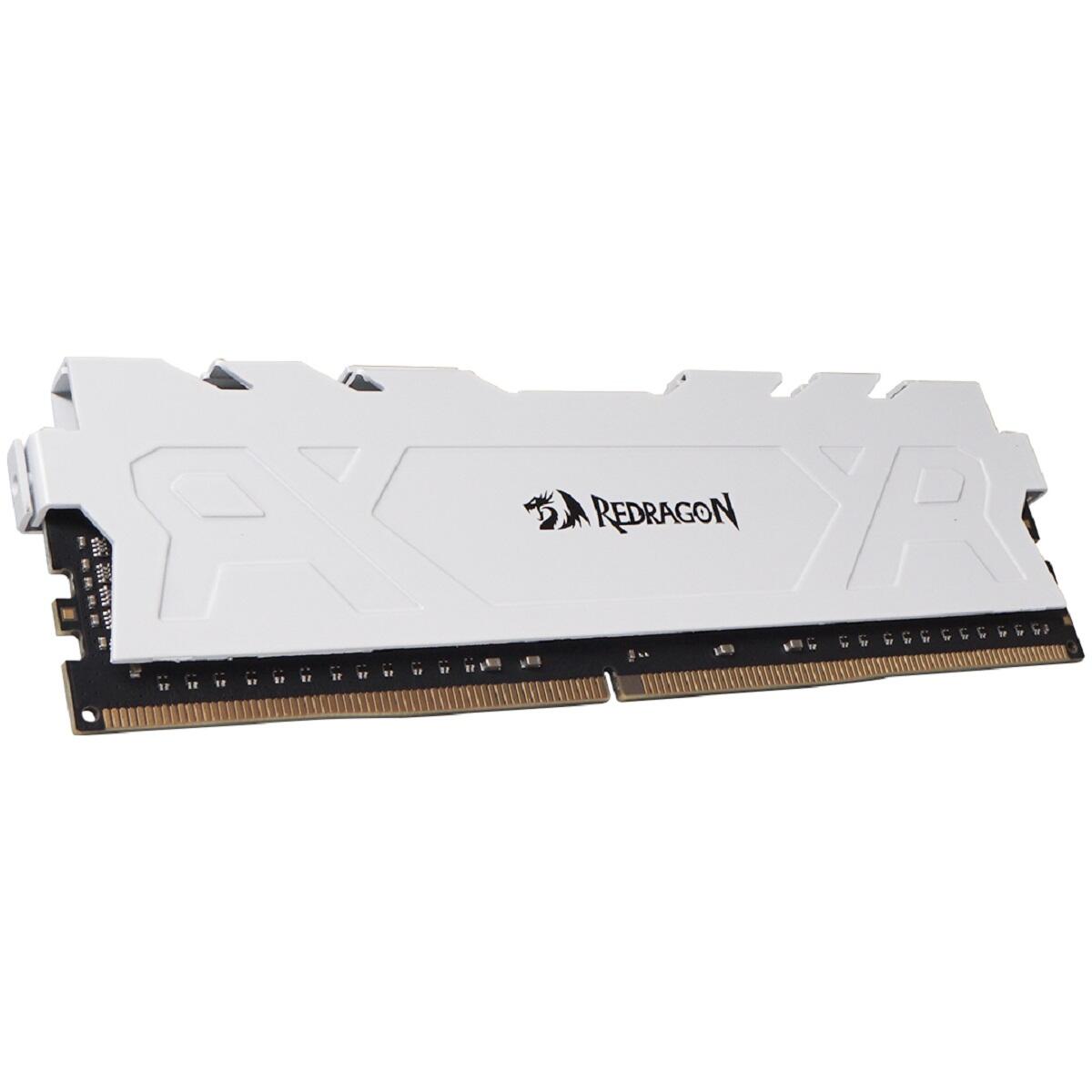 Memória DDR4 16GB 3200MHz Redragon Rage Lunar White