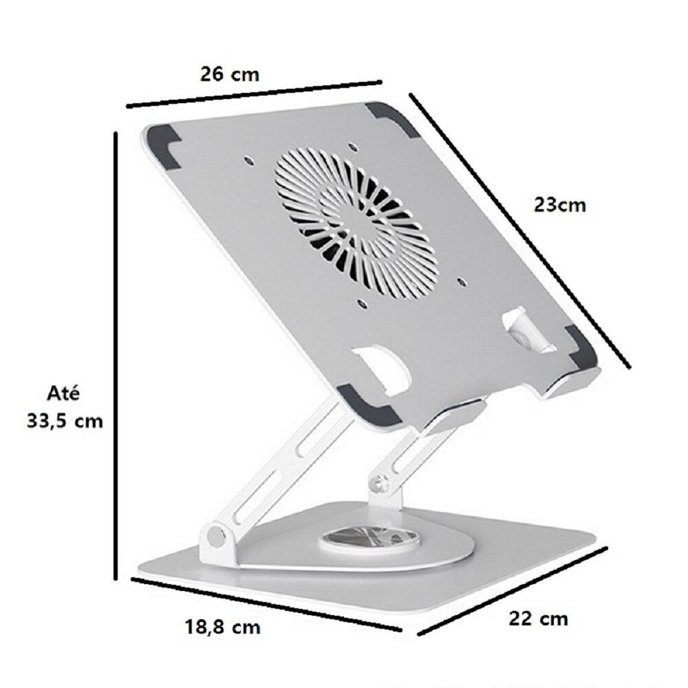 Suporte 360° com Cooler Ez Cool NS-576 para Notebook - a partir de R$92,07