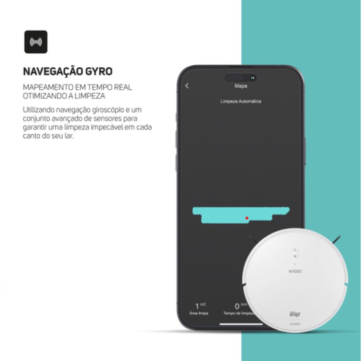 Robô Aspirador de Pó WAP Robot W1000 Bivolt - a partir de R$1.394,07