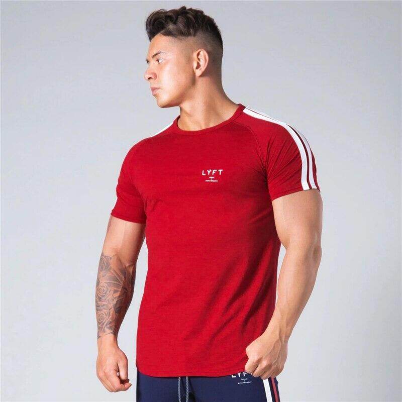 Comprar Camiseta Fitness Slim Fit Masculina com Faixas - a partir de R ...