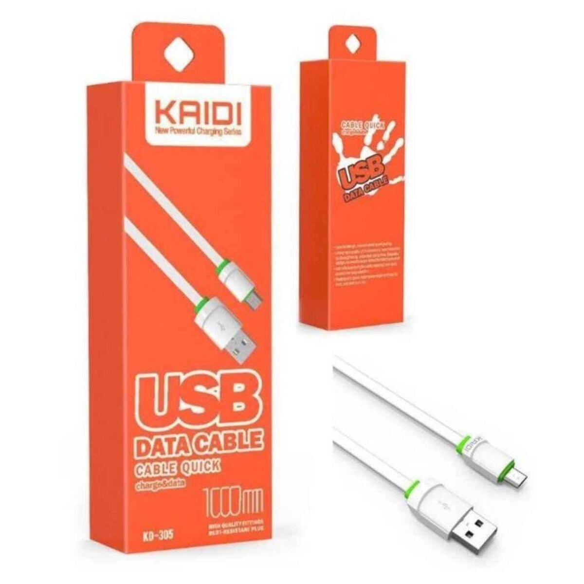 Cabo de Dados V8 1M KD-305 Kaidi Micro USB