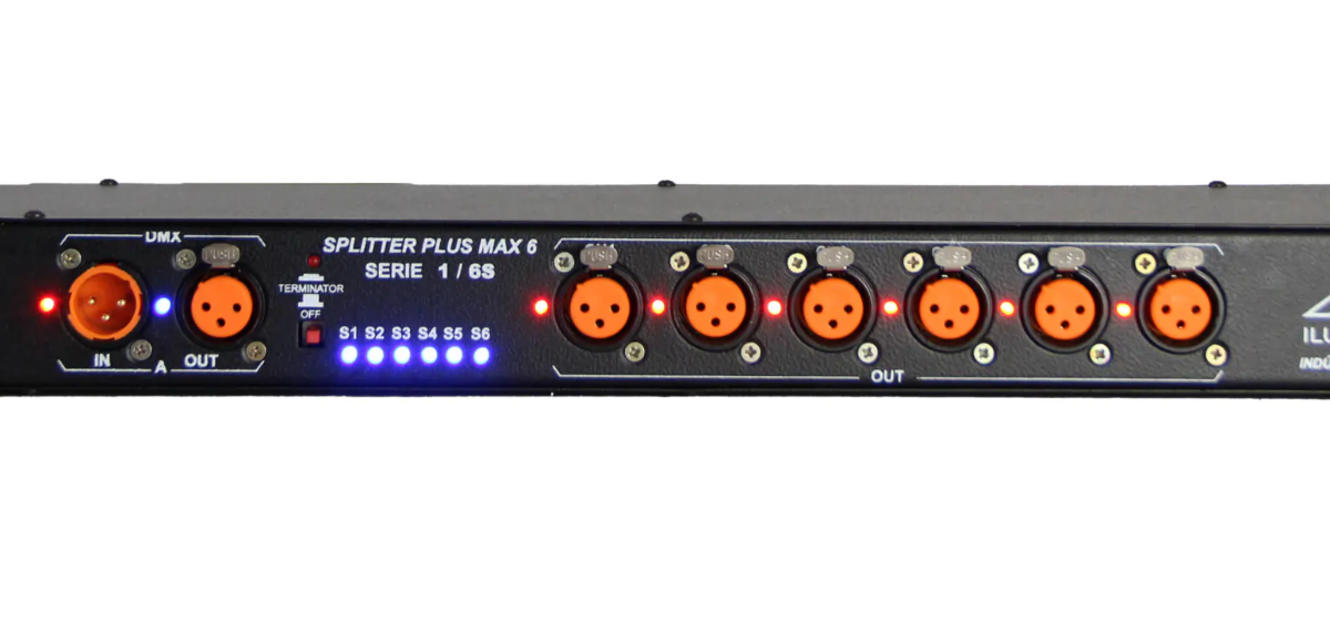 Comprar Splitter DELTA Profissional 1 Entrada, 6 Saídas - Flux iluminação