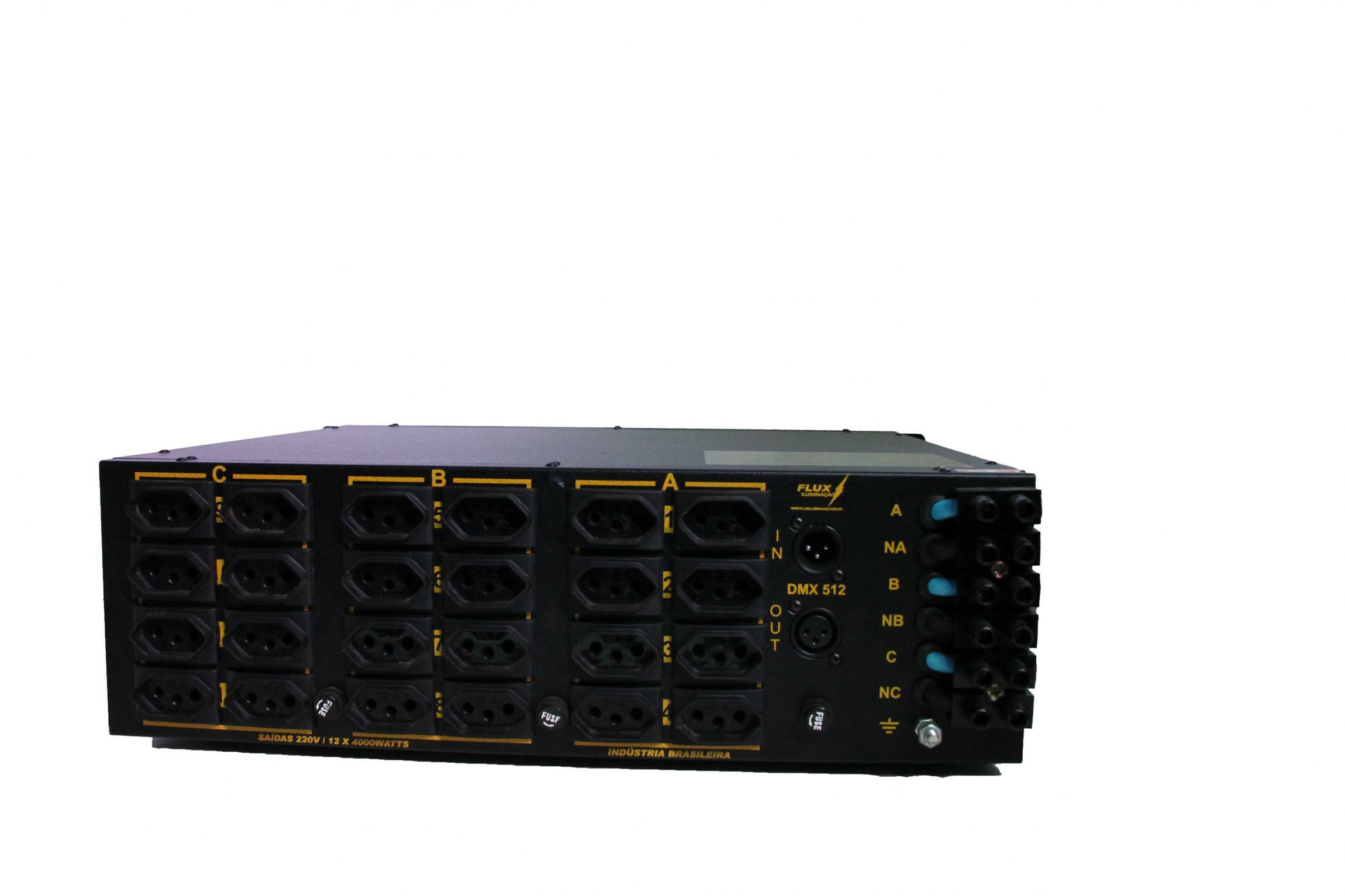 Comprar Dimmer Digital DMX 12 Canais 4kW - Flux iluminação