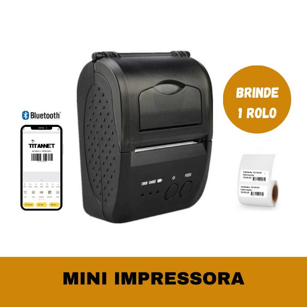 Comprar MINI IMPRESSORA BLUETOOTH 58MM - a partir de R$173,63