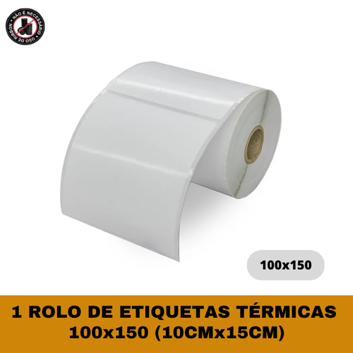 Comprar 1 ROLO ETIQUETAS TÉRMICAS 100X150 (10CMx15CM) - a partir de R ...