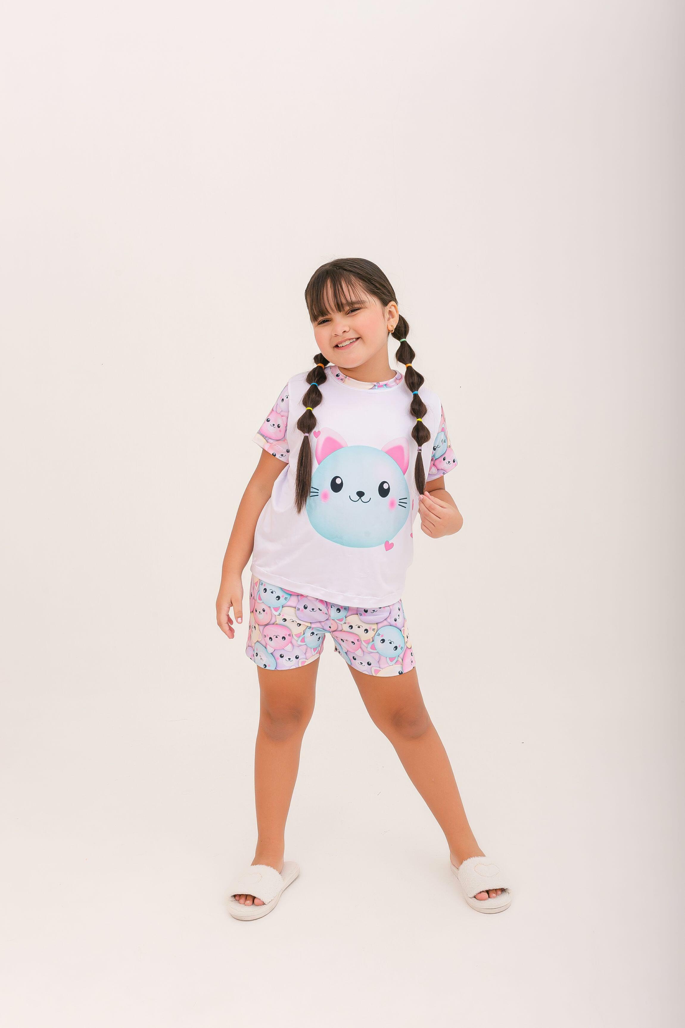 Pijama Squish Pets - CURTO - R$49,90 - Mundo Colorá