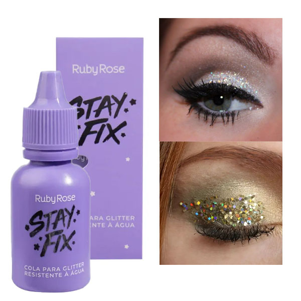 Comprar Cola Para Glitter Ruby Rose Stay Fix Hb584 - R$19,99 - Amor de Make