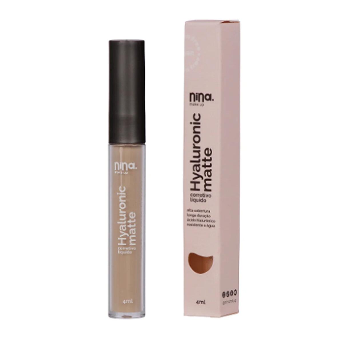 Comprar Corretivo Liquido Hyaluronic Matte Nina Make Up - Amor de Make