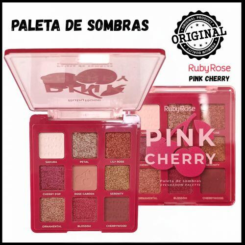 Comprar Paleta de Sombras Pink Cherry Ruby Rose HBE2202 - R$24,99 ...