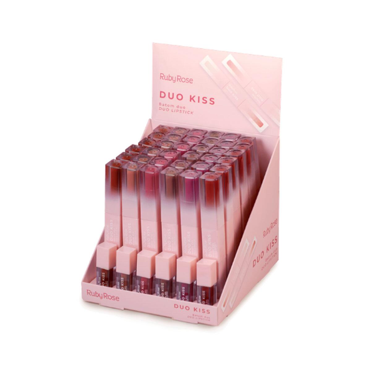 Comprar Box Batom Duo Kiss LipsTick Ruby Rose Hbl6203G2 - R$335,83 ...