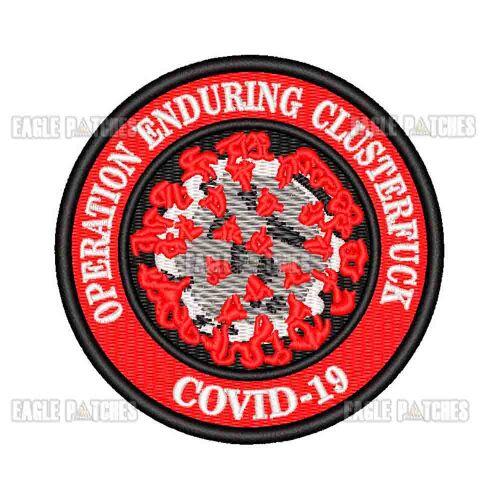 Patch Bordados Operation Enduring Clusterfuck - COVID-19 - R$17,90
