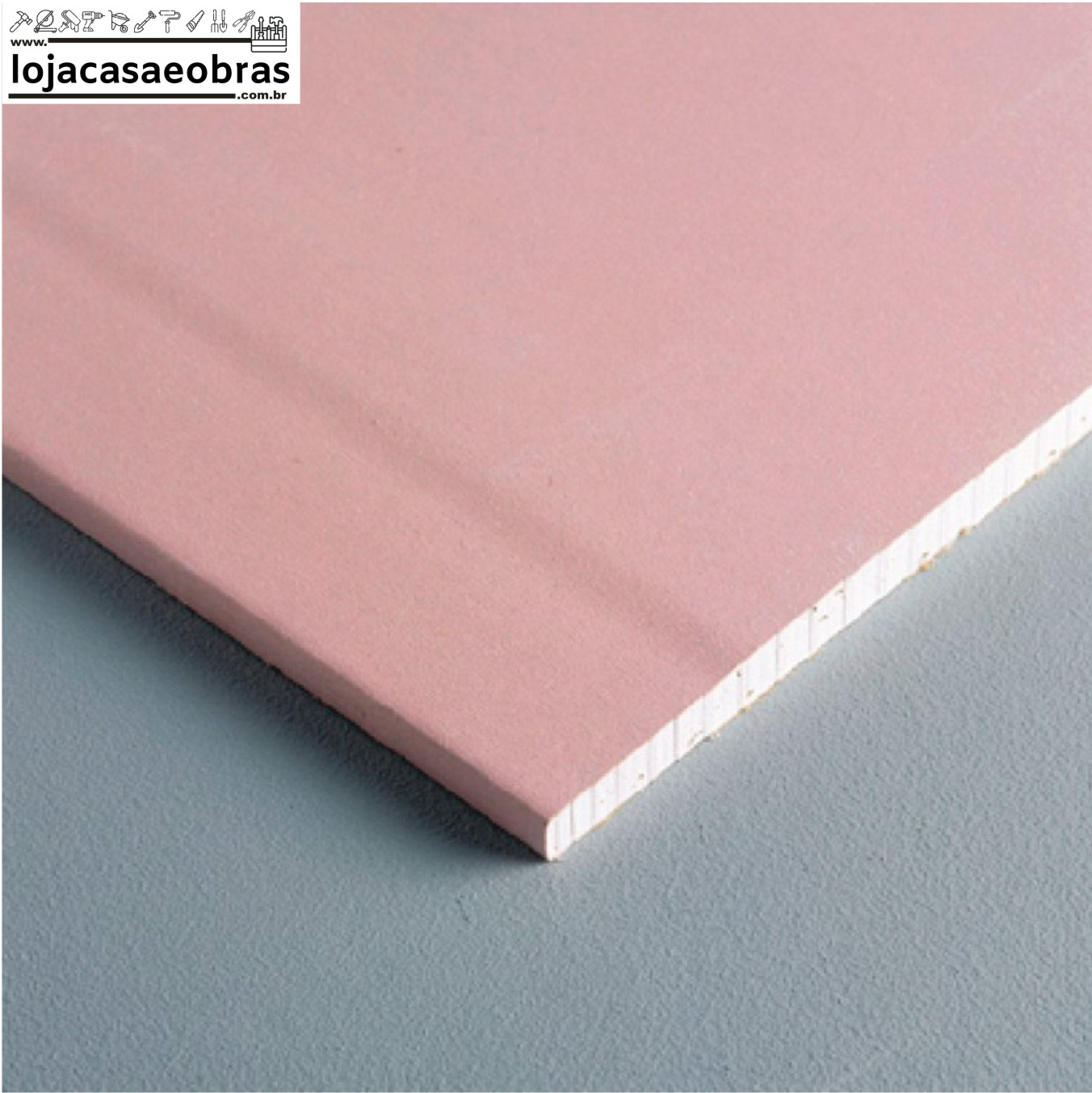 Comprar CHAPA PLACA GESSO GYPSUM RF RESISTENTE A FOGO 1200X1800X12,5mm ...