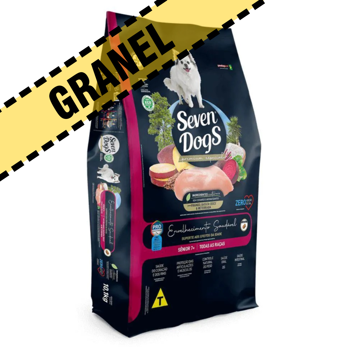 Comprar Ração Cães Seven Dogs Sênior 01kg (Granel) [P] - R$15,00