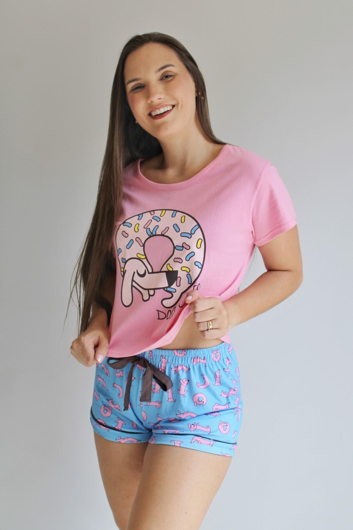 Comprar Pijama Algodão Manga Curta - Senhorita Lingerie