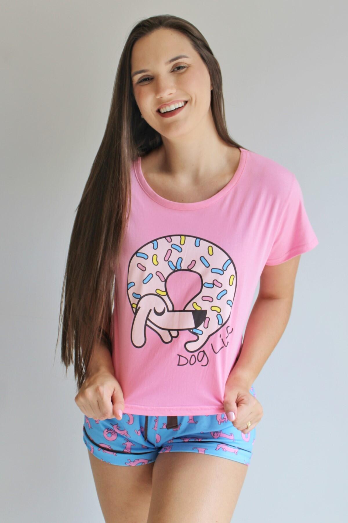 Comprar Pijama Algodão Manga Curta - Senhorita Lingerie