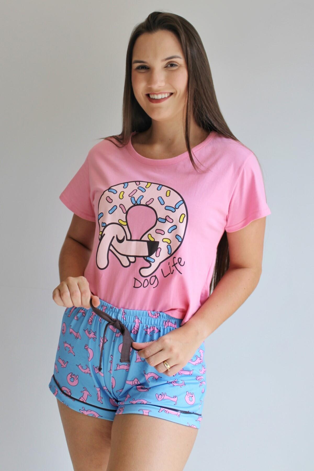 Comprar Pijama Algodão Manga Curta - Senhorita Lingerie