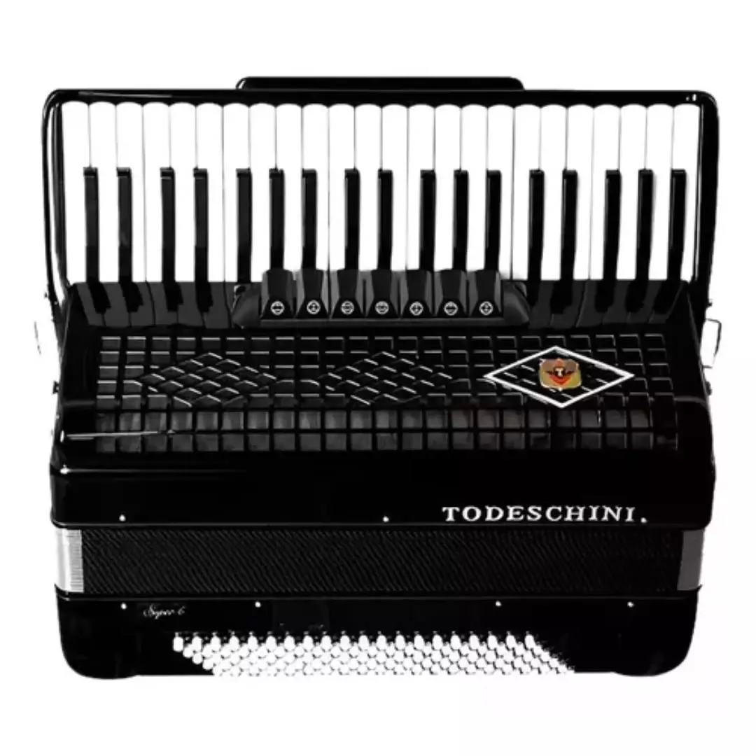 Comprar Acordeon Todeschini YW827 41 Teclas e 120 baixos preto com Bag ...