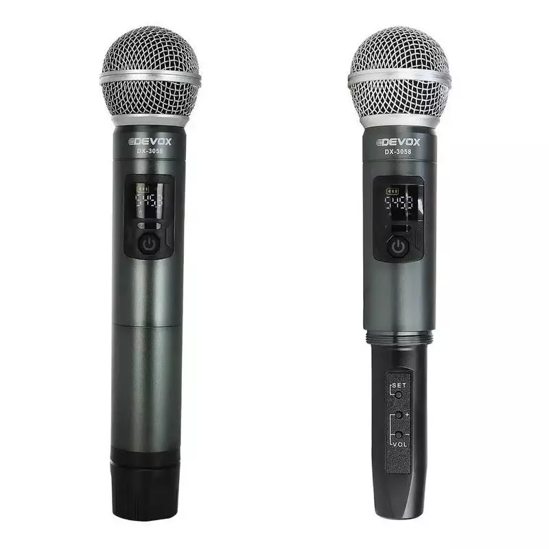Comprar Microfone Devok Dx-3058l Dinamico Sem Fio, Multifrequencia - a ...