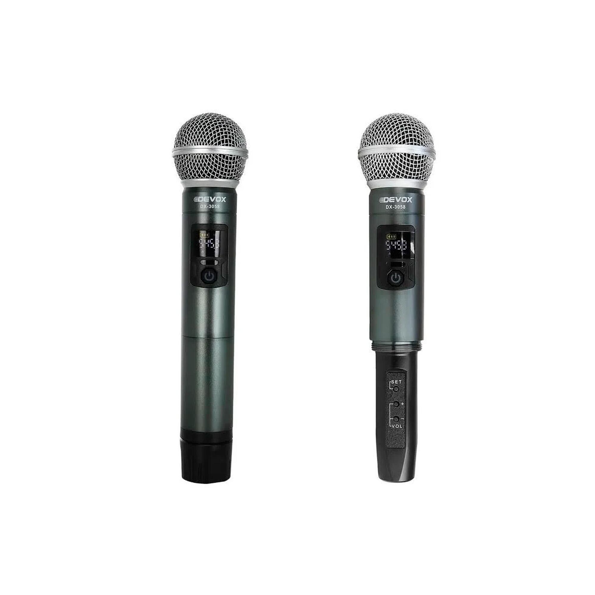 Comprar Microfone Devok Dx-3058l Dinamico Sem Fio, Multifrequencia - a ...