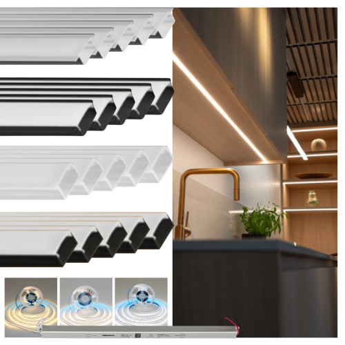 Perfil Slim Para Fita Led Embutir Sobrepor Branco 2 Metros - de R$12,74 ...