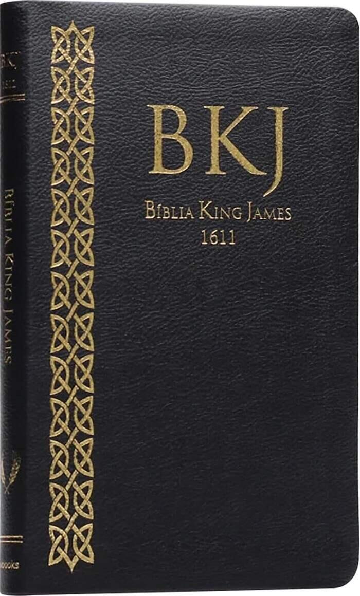 Bíblia King James Fiel 1611 Ultrafina Preta - a partir de R$56,99
