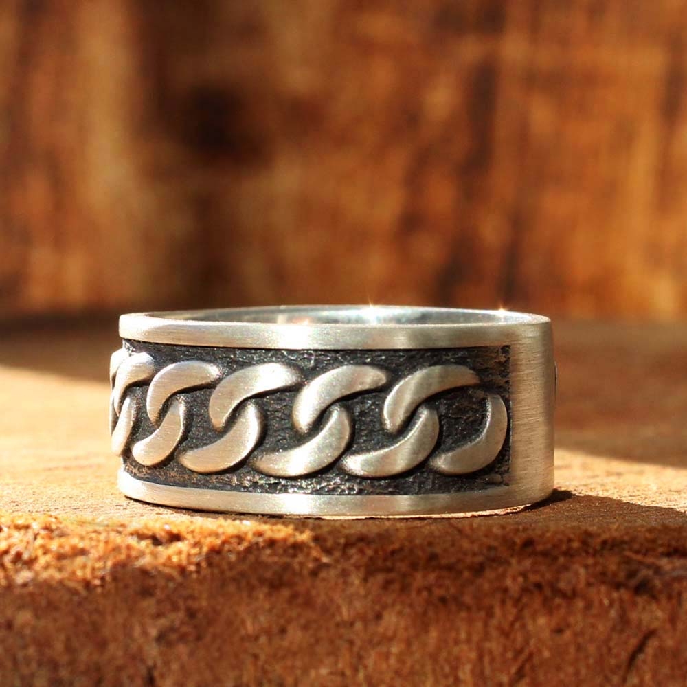 Comprar Anel clássico Chain - R$660,00 - Vulcano Joias