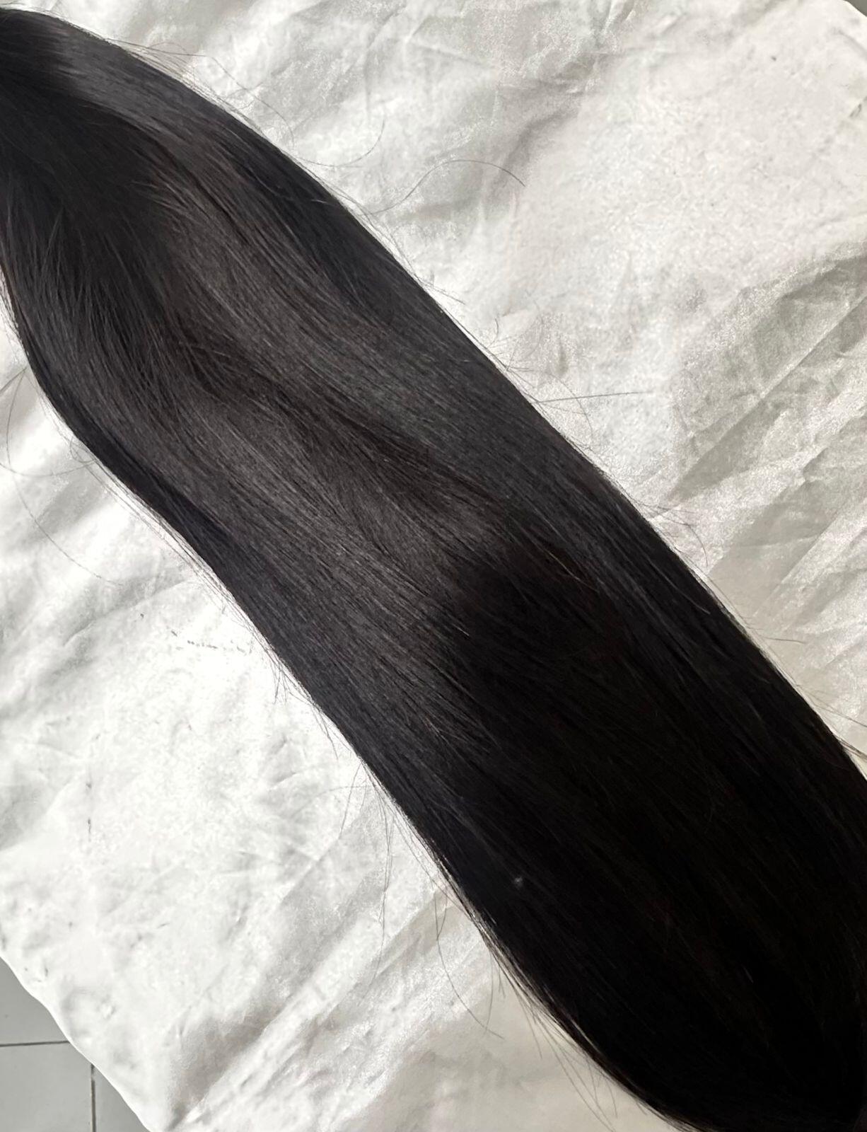 Cabelo Brasileiro Liso 70cm Castanho - Fios Naturais 76g - R$1.330,00