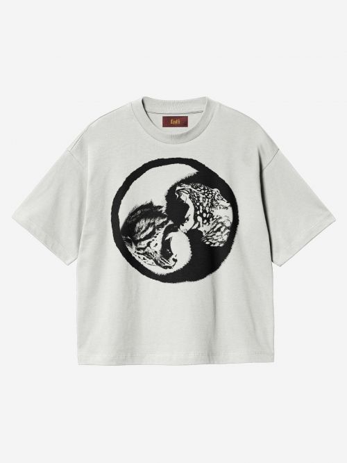 Camiseta Boxy Yin Yang - Off White - a partir de R$189,05