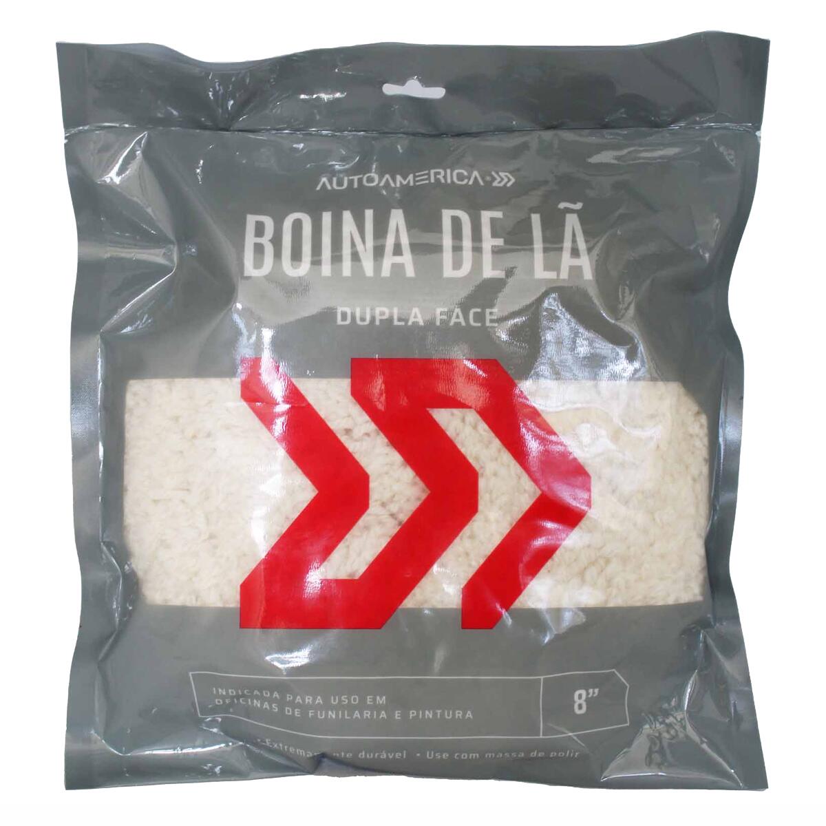 Boina de Lã Dupla Face Branca 8" ? Autoamerica - a partir de R$90,82