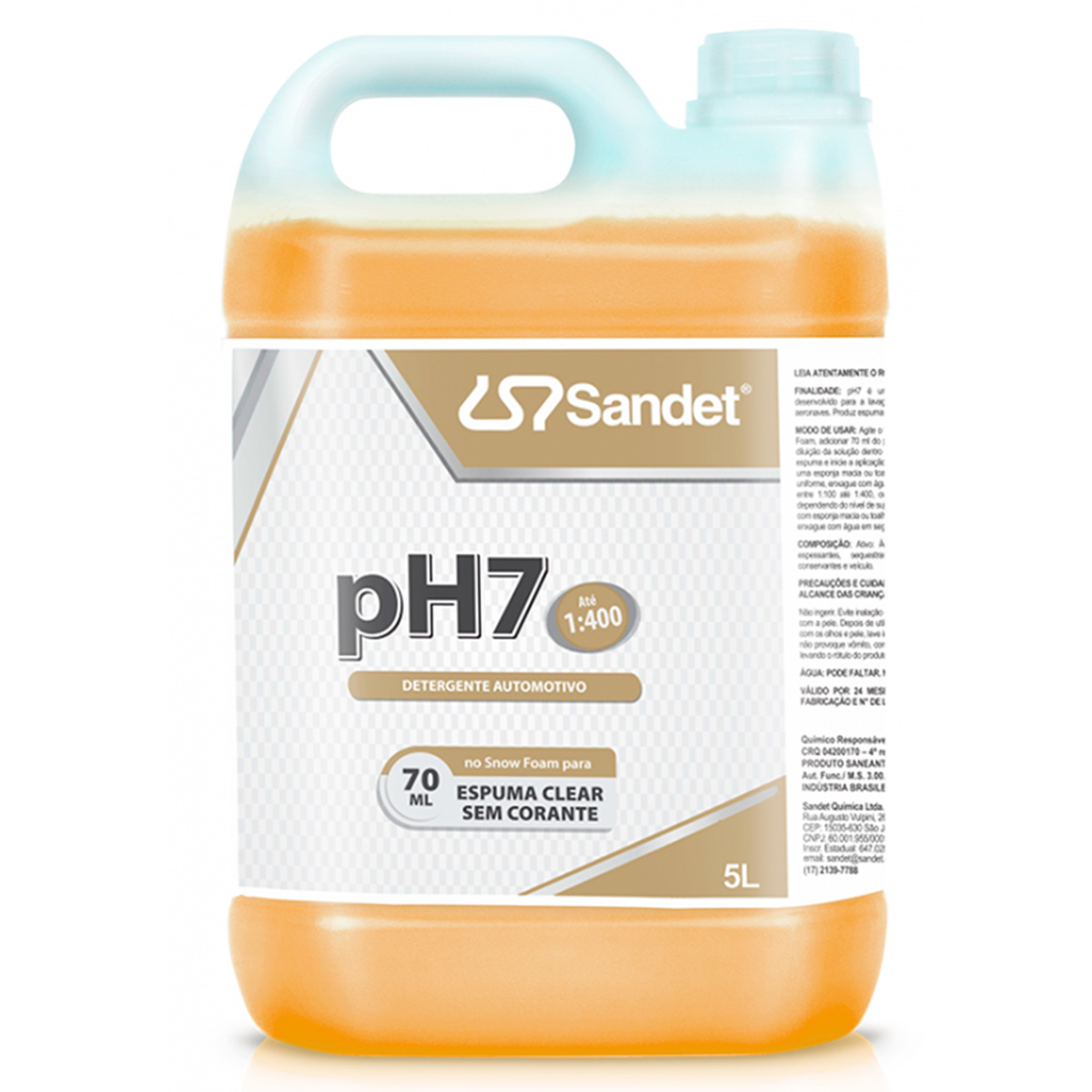 Comprar pH7 Clear (Detergente Automotivo) 5 Litros - Sandet - a partir ...