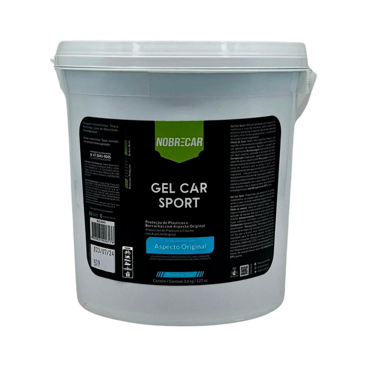 Gel Car Sport Proteção Aspecto Original 3,6L ? Nobrecar