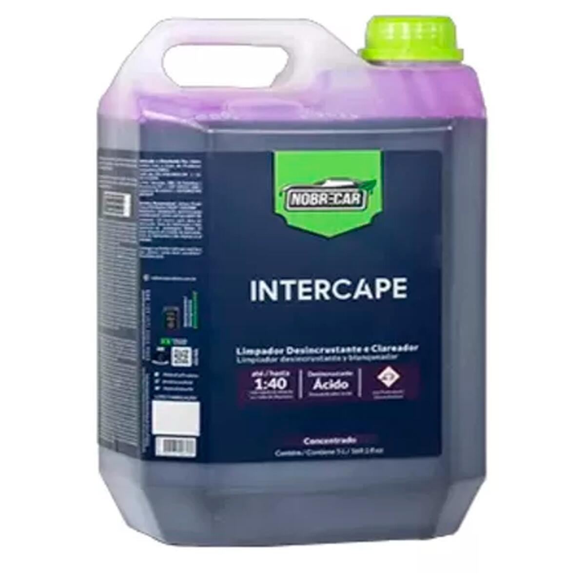 Comprar Intercape Desincrustrante Ácido 5 Litros - Nobrecar - a partir ...