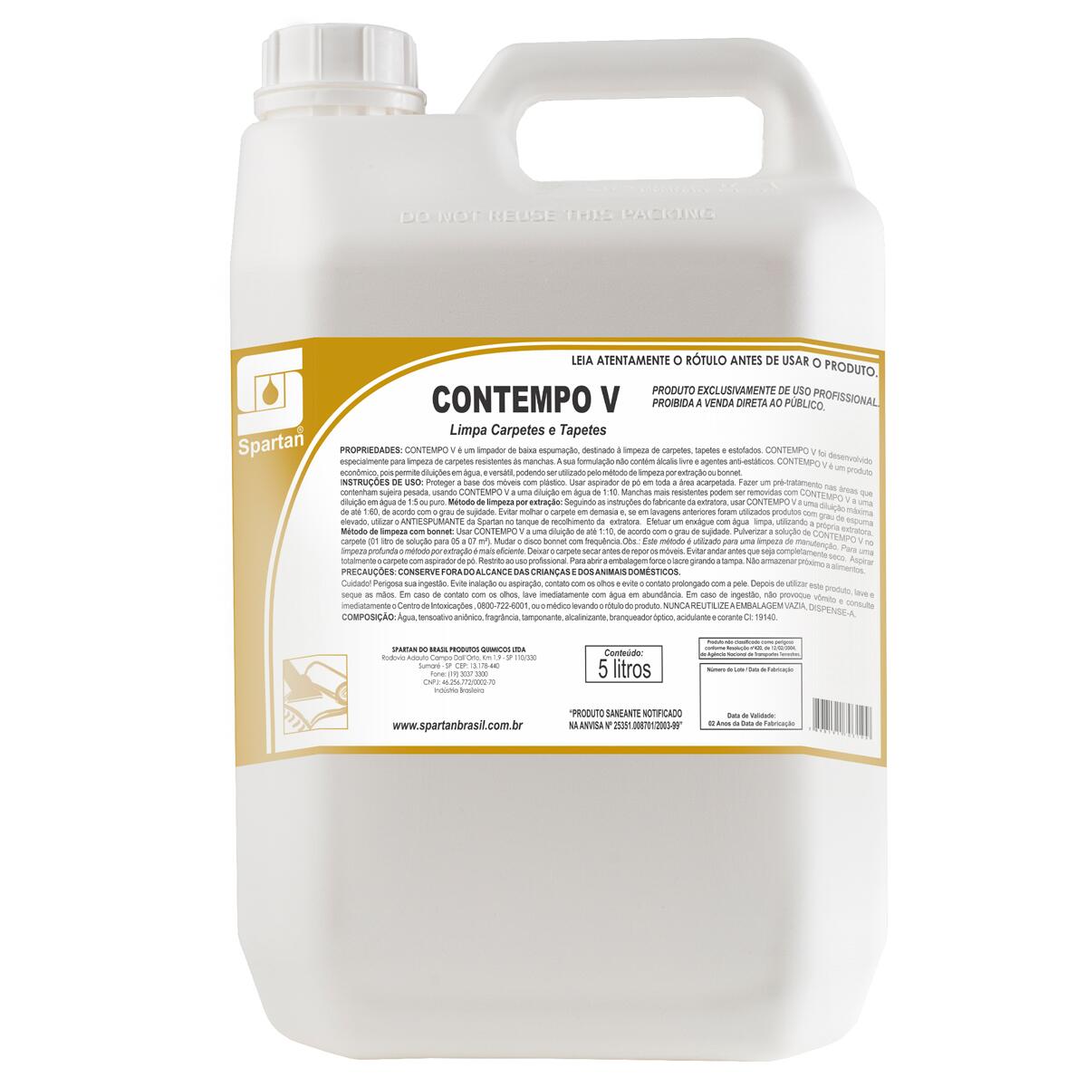 Contempo V Limpador de Carpete e Estofado 1:60 5L - Spartan - a partir ...
