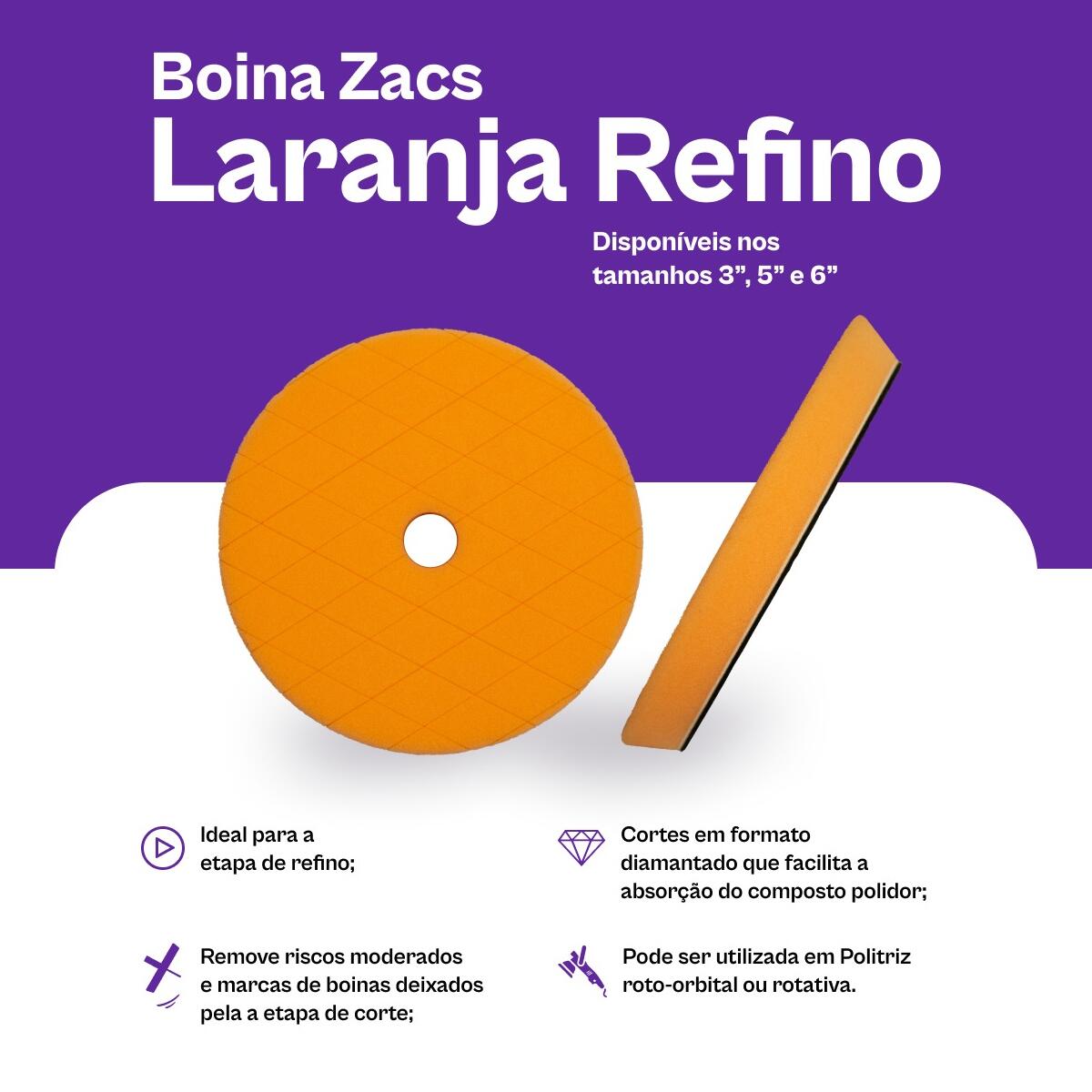 Boina Laranja de Refino "5 - Zacs