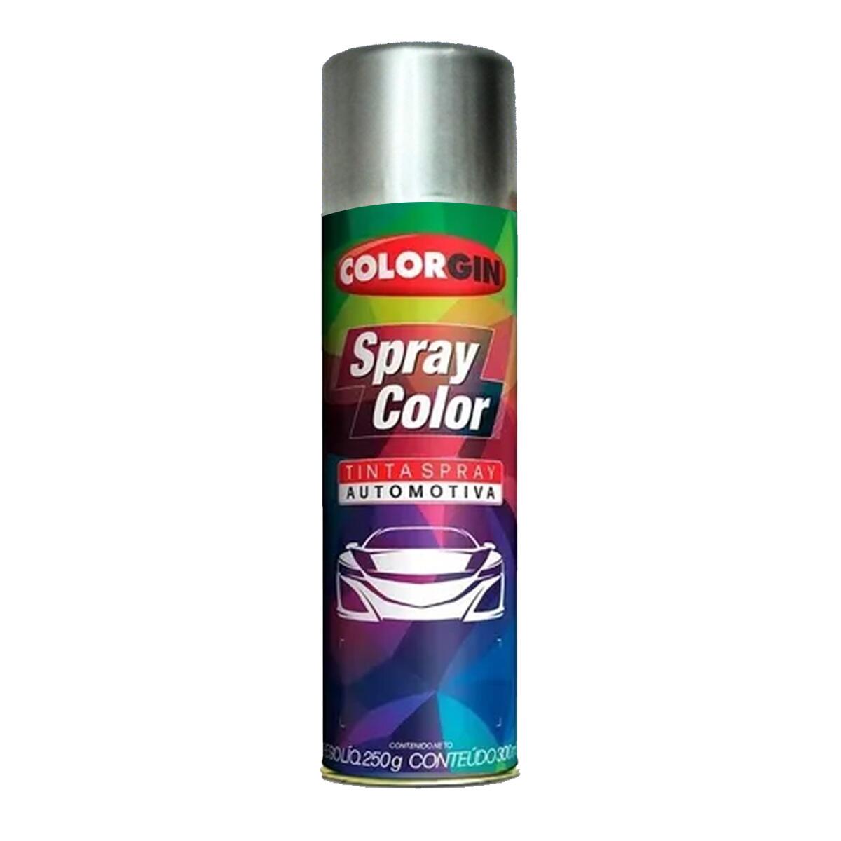 Tinta Spray Automotiva Prata Lunar 300ml - ColorGin - a partir de R$31,82