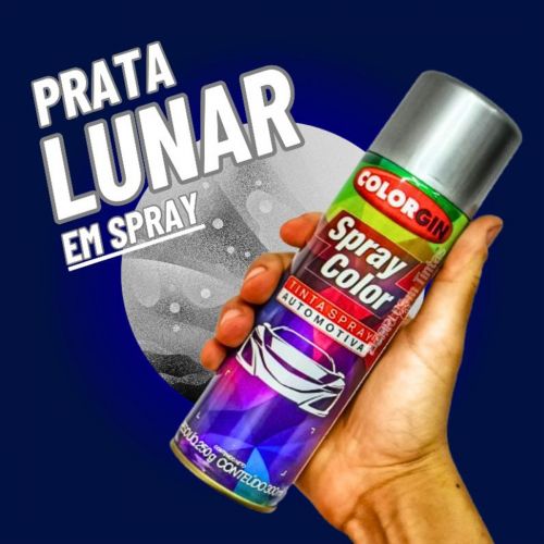 Comprar Tinta Spray Automotiva Prata Lunar 300ml - ColorGin - a partir ...