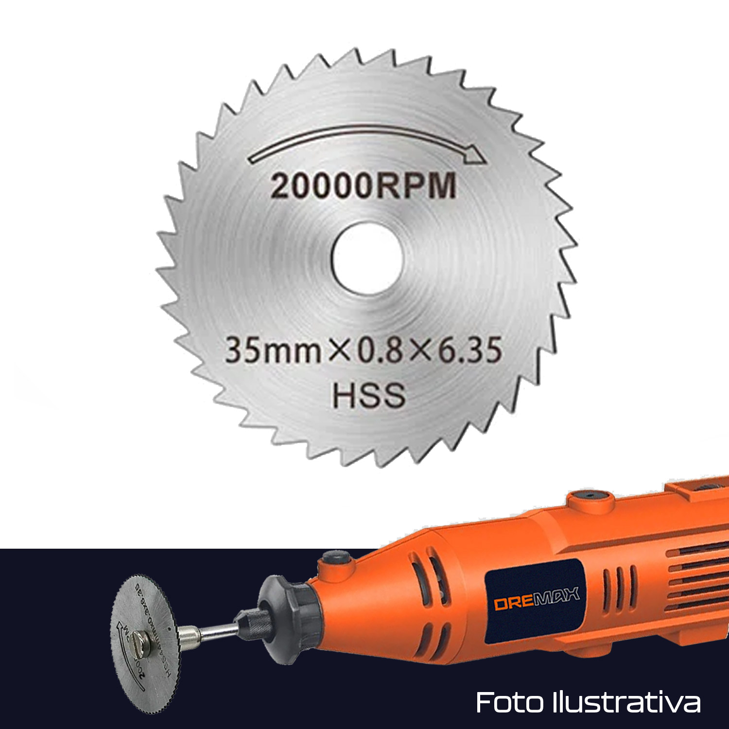 Comprar Disco Lâmina de Serra 35mm HSS 36 Dentes para Micro Retífica ...