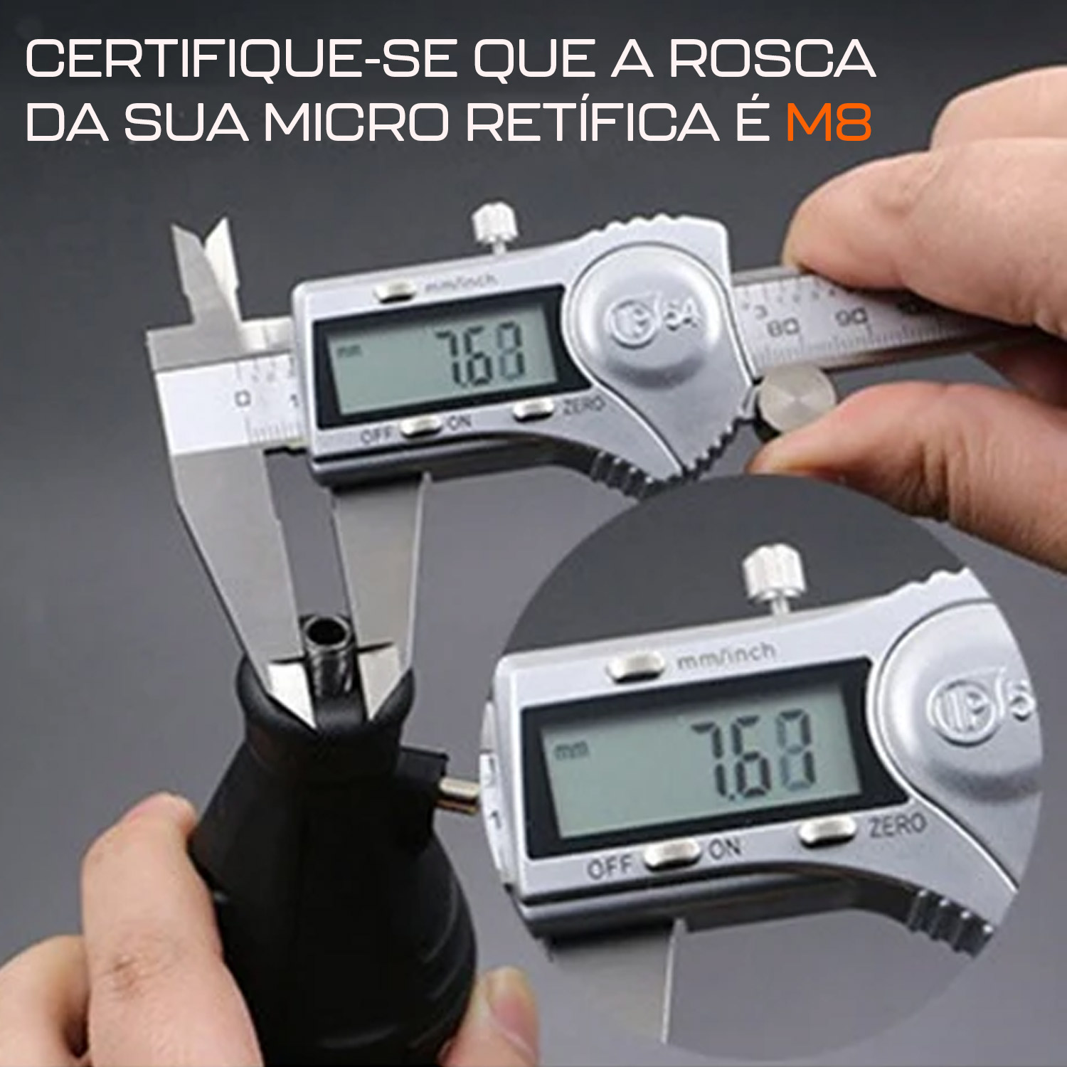 Comprar Mandril de Aperto Rápido Rosca M8 Curta para Micro Retífica - Dremax Micro Retíficas e ...