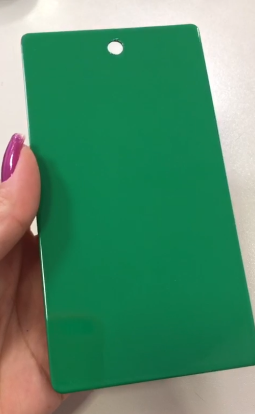 Tinta Eletrostática em Pó na cor Verde