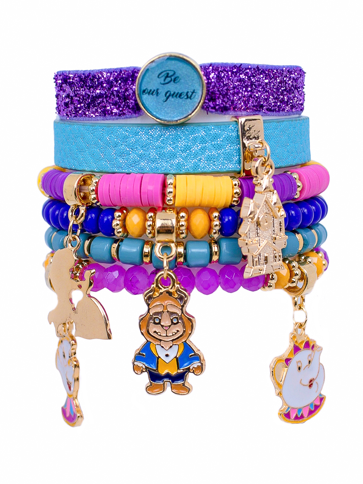 Mix de Pulseiras Castelo (A Bela e a Fera)